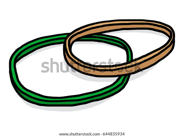 Rubber Band Cartoon Vector Illustration Hand 스톡 벡터(로열티 프리) 644835934 ...