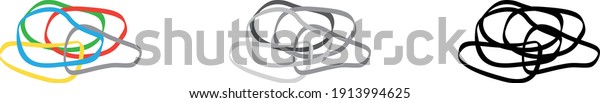 Rubber Band Icon Vector Stock Vector (Royalty Free) 1913994625 ...