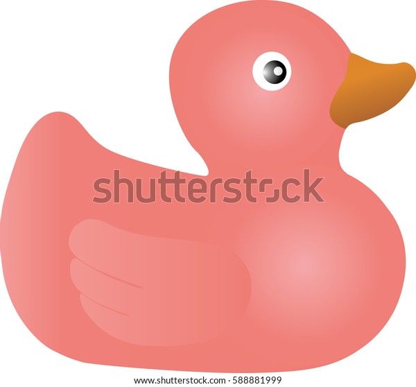 Rubber Duck Pink Stock Vector (Royalty Free) 588881999 | Shutterstock
