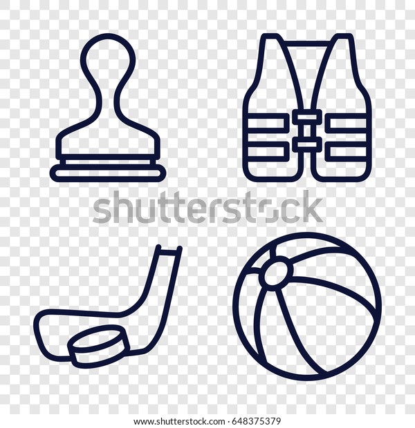 Rubber Icons Set Set 4 Rubber Stock Vector (Royalty Free) 648375379 ...