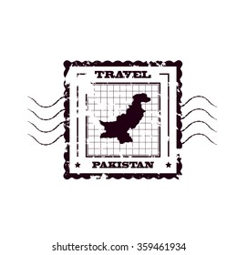 Rubber Stamp Map Pakistanvector Illustration Stock Vector (Royalty Free ...