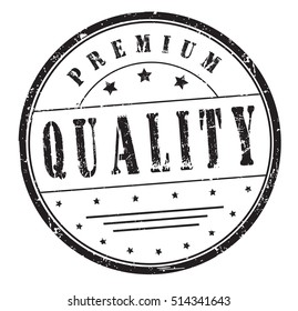 Rubber Stamp Premium Quality On White Stock Vector (Royalty Free ...