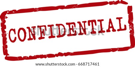 Rubber Stamp Red CONFIDENTIAL Vector Stock Vector (Royalty Free ...
