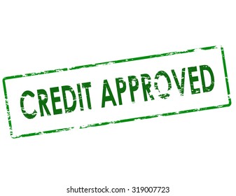 Rubber Stamp Text Credit Approved Inside Stock Vector (Royalty Free ...