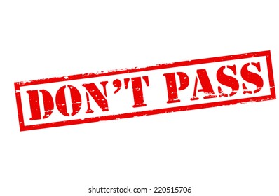 Rubber Stamp Text Don T Pass Stock Vector (Royalty Free) 220515706 ...