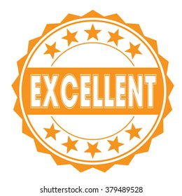 Excellent Stamp On White Stock Illustration 387008347