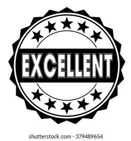 Rubber Stamp Text Excellent On White Stock Vector (Royalty Free ...