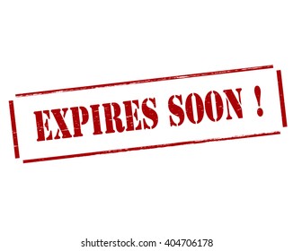 166 Expiring soon Images, Stock Photos & Vectors | Shutterstock