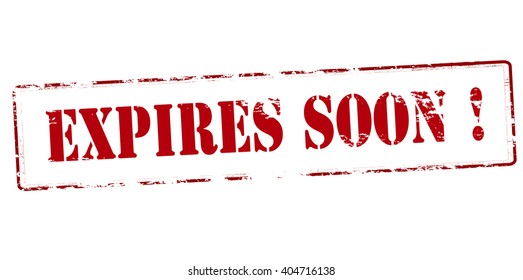 165 Expire soon Images, Stock Photos & Vectors | Shutterstock