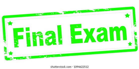 Rubber Stamp Text Final Exam Inside Stock Vector (Royalty Free) 1094622512