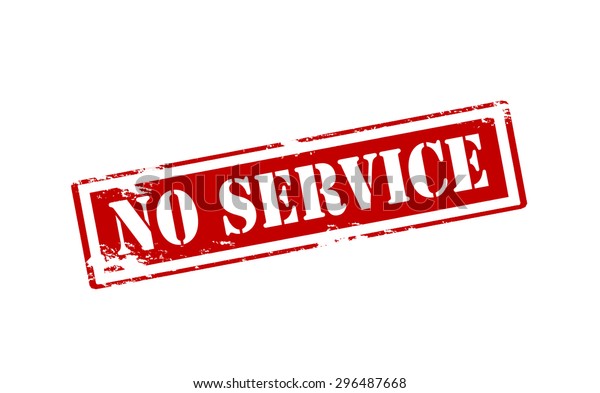 Rubber Stamp Text No Service Inside 스톡 벡터(로열티 프리) 296487668 | Shutterstock