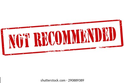 152 Not recommended stamp Images, Stock Photos & Vectors | Shutterstock