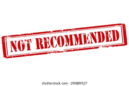 152 Not recommended stamp Images, Stock Photos & Vectors | Shutterstock