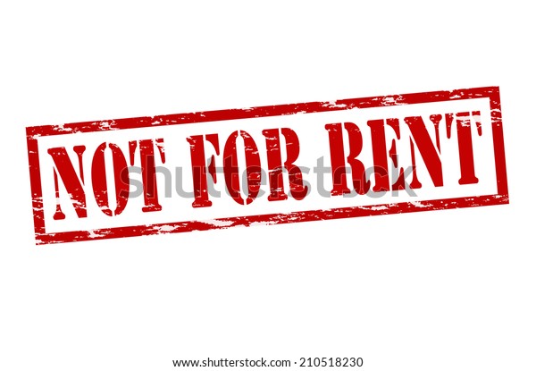 Rubber Stamp Text Not Rent Inside Stock Vector (Royalty Free) 210518230 ...