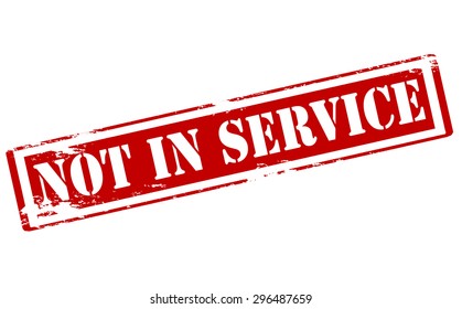 Rubber Stamp Text Not Service Inside Stock Vector (Royalty Free ...