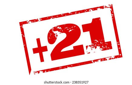 Rubber Stamp Text Plus Twenty One Stock Vector (Royalty Free) 238351927 ...