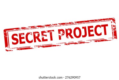 Rubber Stamp Text Secret Project Inside Stock Vector (Royalty Free ...