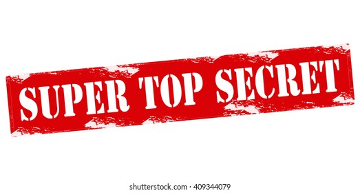 Rubber Stamp Text Super Top Secret Stock Vector (Royalty Free ...