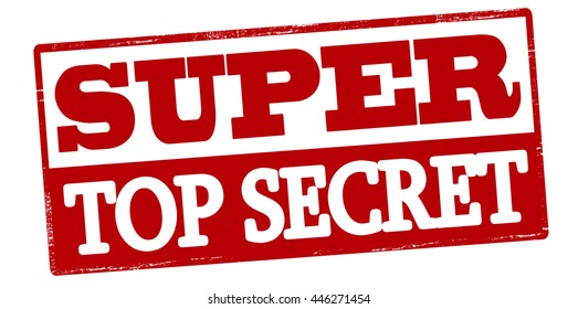 Rubber Stamp Text Super Top Secret Stock Vector (Royalty Free ...