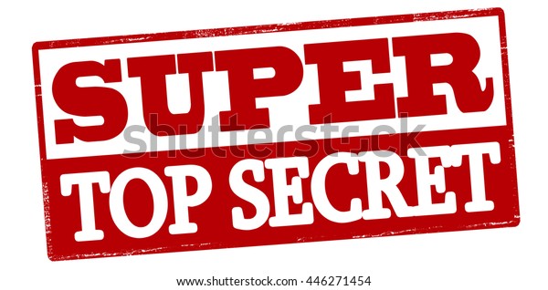 Rubber Stamp Text Super Top Secret Stock Vector (Royalty Free ...
