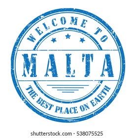 Rubber Stamp Text Welcome Malta Best Stock Vector (Royalty Free ...