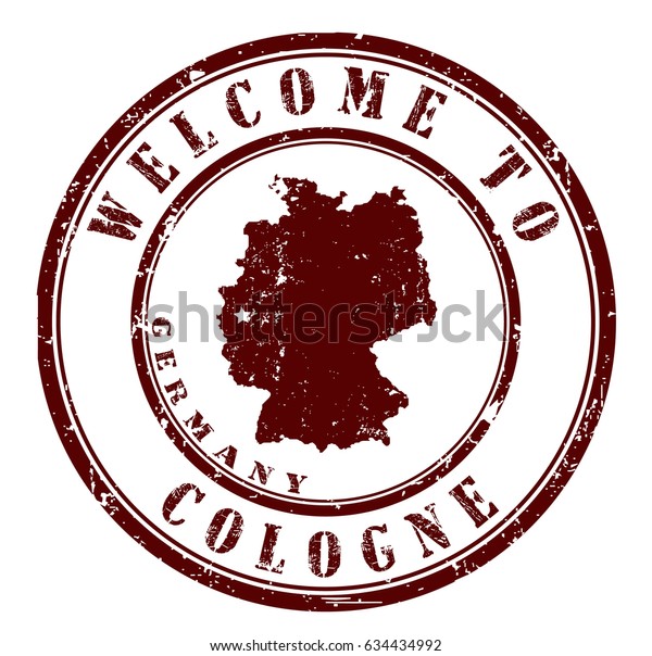Rubber Stamp Welcome Cologne Germany Vector Stock Vector (Royalty Free ...