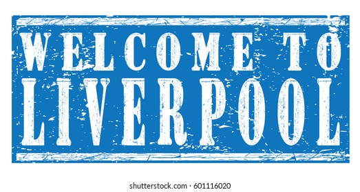 Rubber Stamp Welcome Liverpool Vector Illustration Stock Vector ...