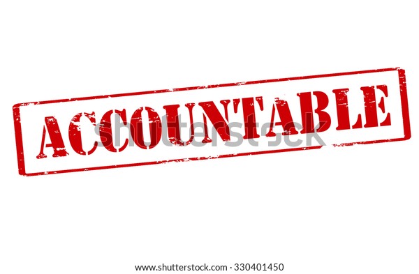 Rubber Stamp Word Accountable Inside Vector Stock Vector (Royalty Free ...