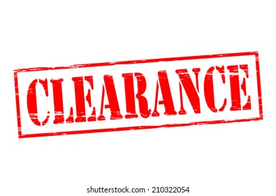 Rubber Stamp Word Clearance Inside Vector Stock Vector (Royalty Free ...