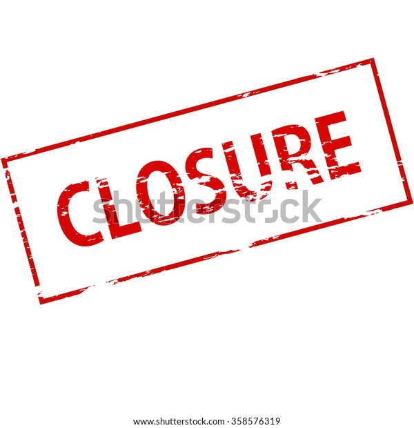 Rubber Stamp Word Closure Inside Vector Stock Vector (Royalty Free ...