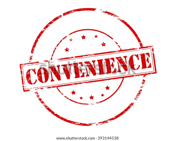 Rubber Stamp Word Convenience Inside Vector Stock Vector (Royalty Free ...