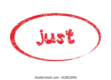Rubber Stamp Word Just Red Stamp Stock Vector (Royalty Free) 413812096 ...