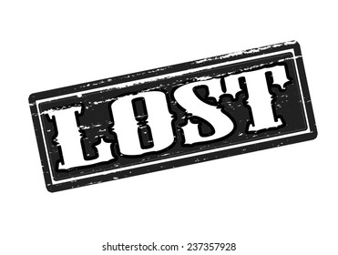 Rubber Stamp Word Lost Inside Vector Stock Vector (Royalty Free ...