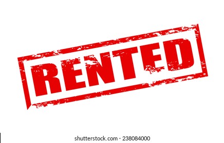 Rubber Stamp Word Rented Inside Vector Stock Vector (Royalty Free ...