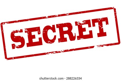 Rubber Stamp Word Secret Inside Vector Stock Vector (Royalty Free ...