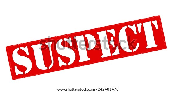 Vektor Stok Rubber Stamp Word Suspect Inside Vector (Tanpa Royalti ...