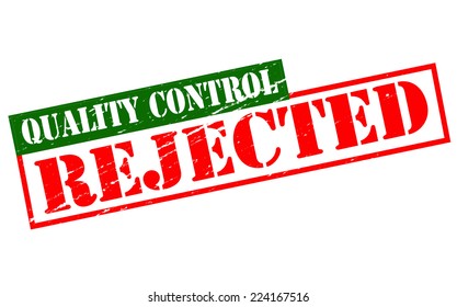 Rubber Stamps Text Quality Control Rejected Stock Vector (Royalty Free ...