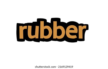 Rubber Vector Graffiti Writing On White Stock Vector (Royalty Free ...