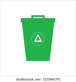 Rubbish Bin Icon Logo Vector Design Stock Vector (Royalty Free ...