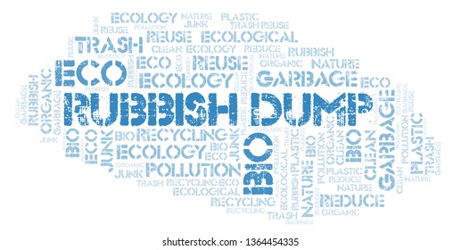 Rubbish Dump Word Cloud Stock Vector (Royalty Free) 1364454335 ...