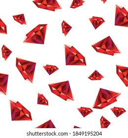 Ruby Background Crystals Stock Vector (Royalty Free) 1127487146 ...