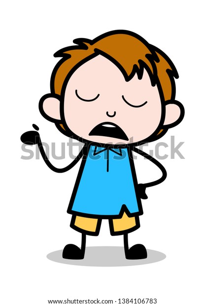 Rude Behave School Boy Cartoon Character Stock Vector (Royalty Free ...