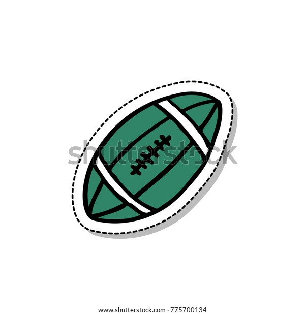 Rugby Ball Doodle Icon Stock Vector (Royalty Free) 775700134 | Shutterstock