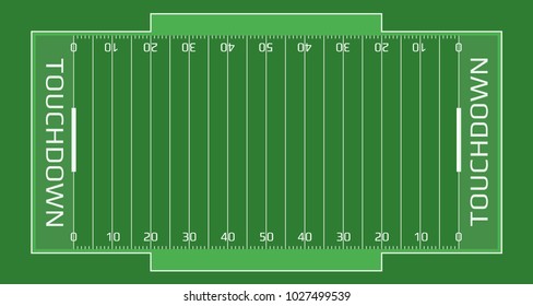 Rugby Field Vector Flat Illustration Stock Vector (Royalty Free ...