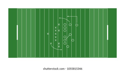 Rugby Pitch Overhead View 库存插图 12131734 | Shutterstock