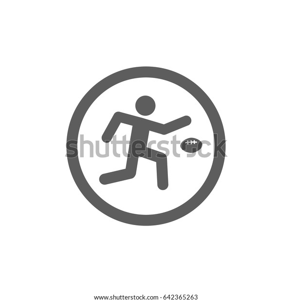 Rugby Player Icon Trendy Flat Style Stock Vector (Royalty Free ...