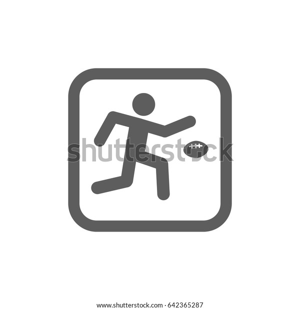 Rugby Player Icon Trendy Flat Style Stock Vector (Royalty Free ...