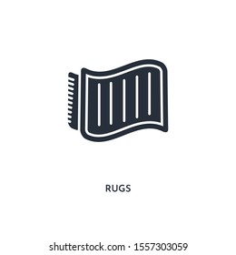 Rugs Icon Simple Element Illustration Isolated Stock Vector (Royalty ...