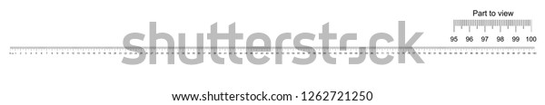 Ruler 100 Cm Part View Measuring Stock Vector (Royalty Free) 1262721250