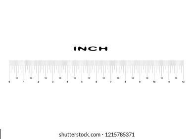 Ruler 12 Inch Vector Illustration Stock Vector (Royalty Free ...